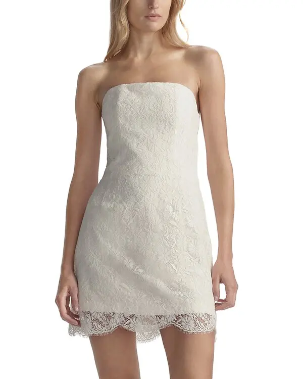 A.L.C. Eliana Lace Mini Dress - Ecru