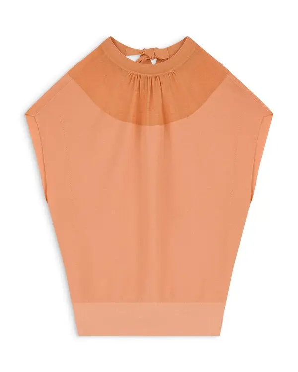 Emporio Armani Dolman Cap-sleeve Ribbed Knit Top