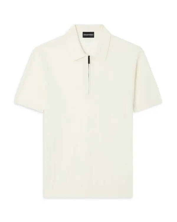 Emporio Armani Regular Fit Pullover Polo Shirt - Cloud Cream