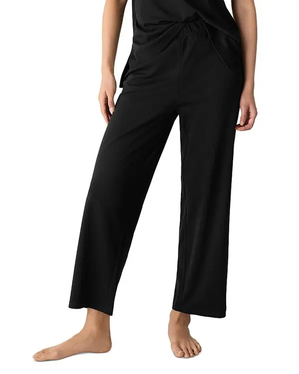 Eileen Fisher Straight Leg Ankle Pants - Black