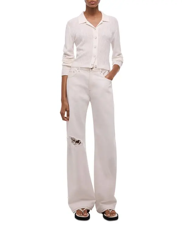Helmut Lang Linen Blend Knit Shirt