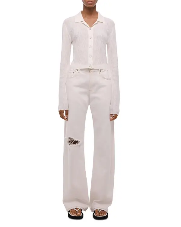 Helmut Lang Linen Blend Knit Shirt