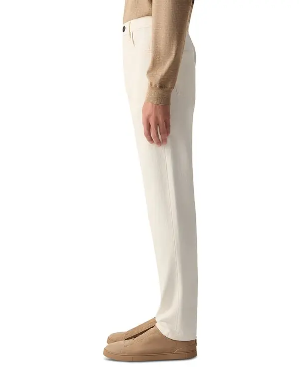 Zegna Slim-fit Stone-washed Cotton Jeans - White