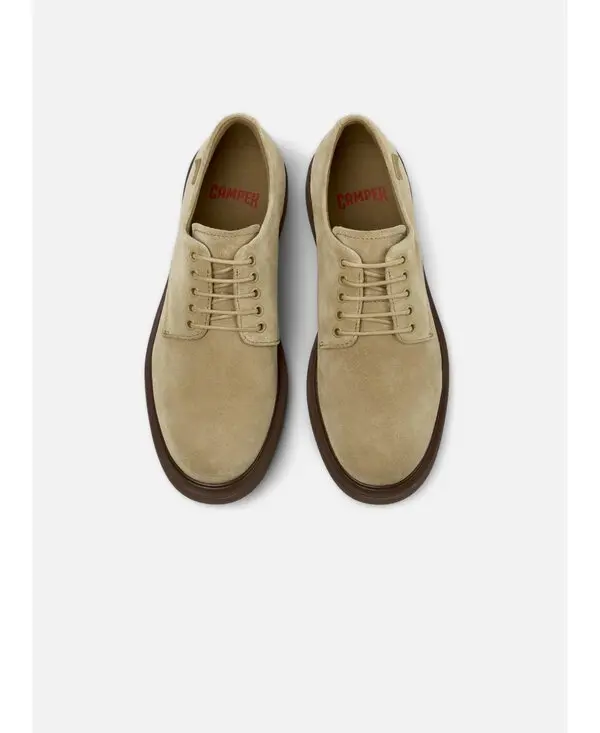Camper Norman Leather Shoes - Medium Brown