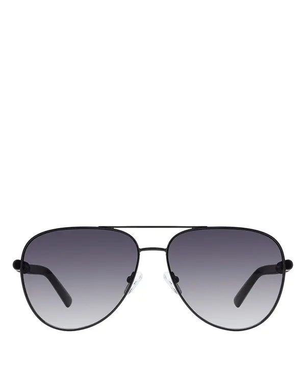 Kurt Geiger Aviator Sunglasses 63mm - Black