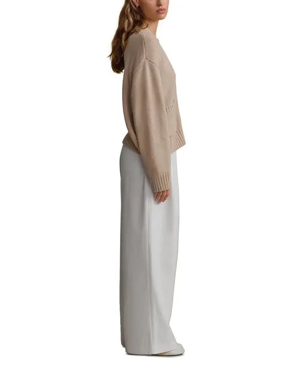 Jenni Kayne Barrett Cashmere Cardigan - Light Khaki