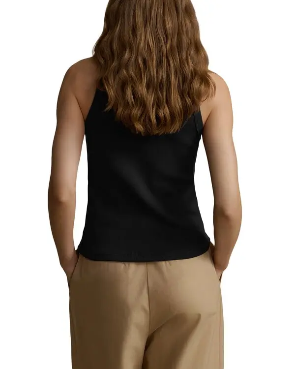 Jenni Kayne Cotton Rib Tank - Black
