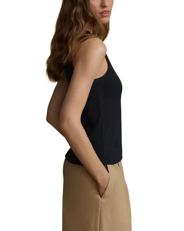 Jenni Kayne Cotton Rib Tank - Black