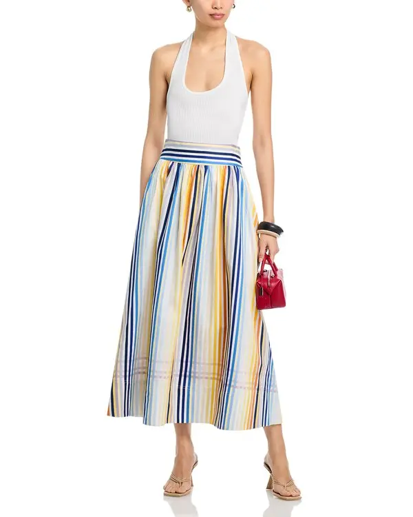 TOCCIN Gwyneth Midi Skirt - Sunset