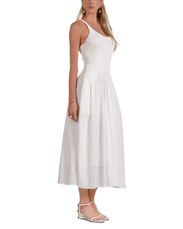 Elan Mixed Media Maxi Dress