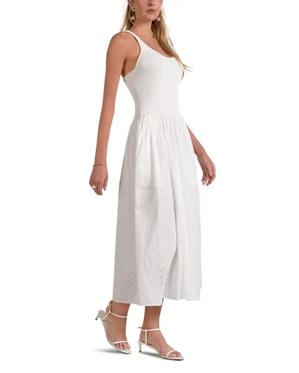 Elan Mixed Media Maxi Dress
