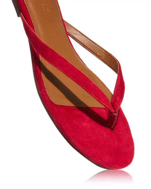 Madewell Ivanna Thong Sandals - Scarlet