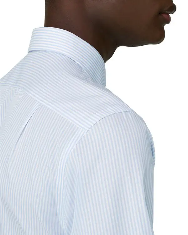 Boggi Milano Regular Fit Striped Cotton Dress Shirt