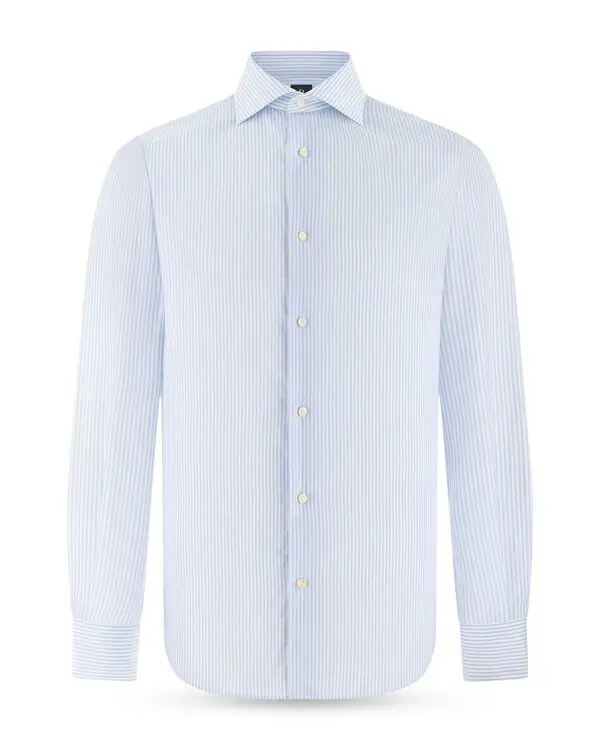 Boggi Milano Regular Fit Striped Cotton Dress Shirt