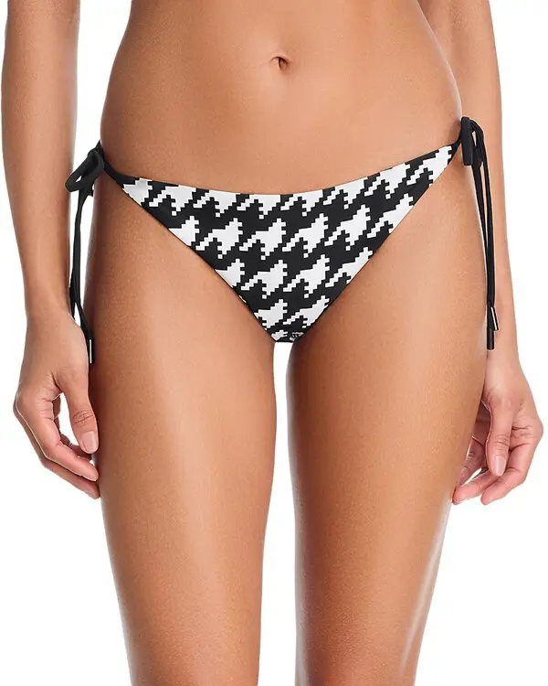 Perfect Moment String Bikini Bottom - Black/snow White
