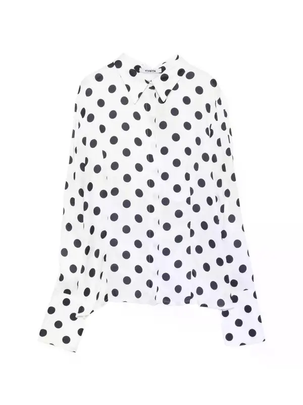 Vivetta Polka Dot Button Down Shirt - White