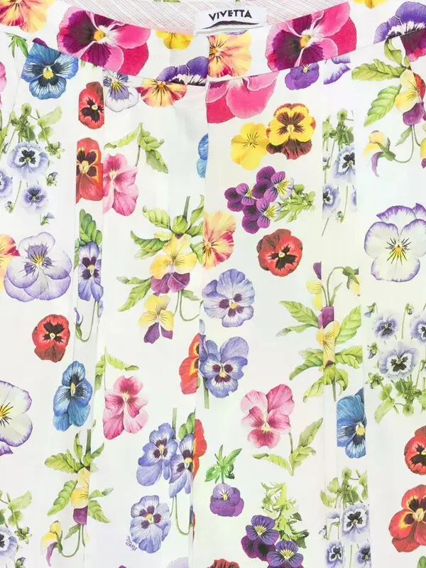 Vivetta Floral-print Wide Leg Trousers