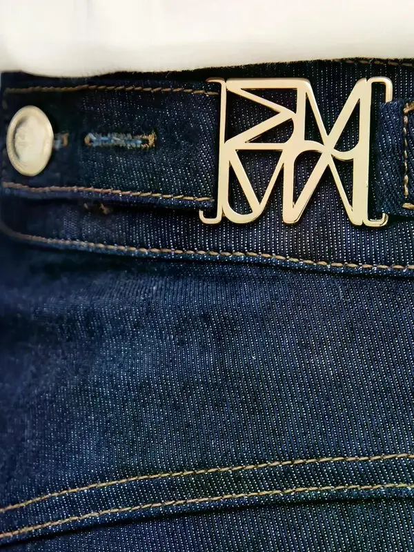 MOS MOSH Wide-leg Jeans With Contrast Stitching