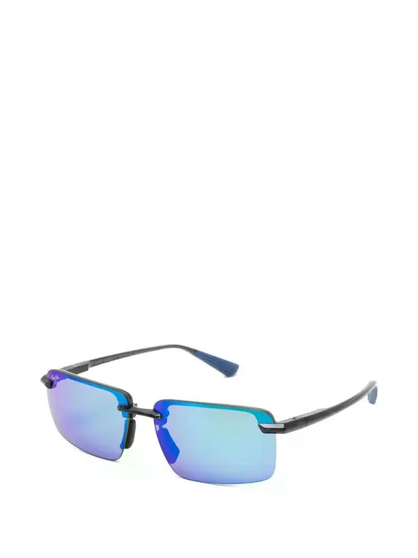 Maui Jim Laulima Square-frame Sunglasses - Black