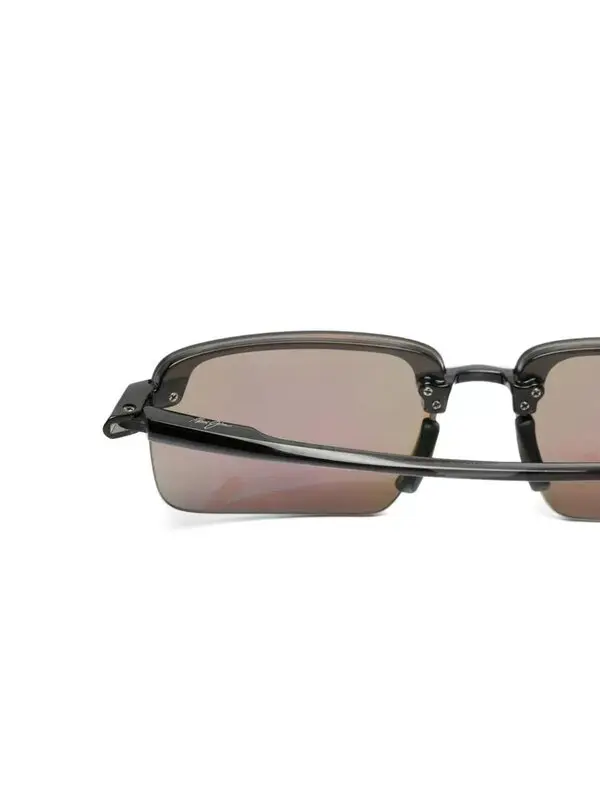 Maui Jim Laulima Square-frame Sunglasses - Black