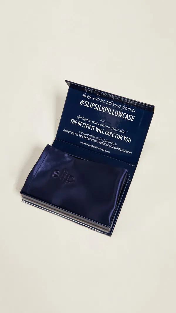 Slip Silk Queen Pillowcase - Navy