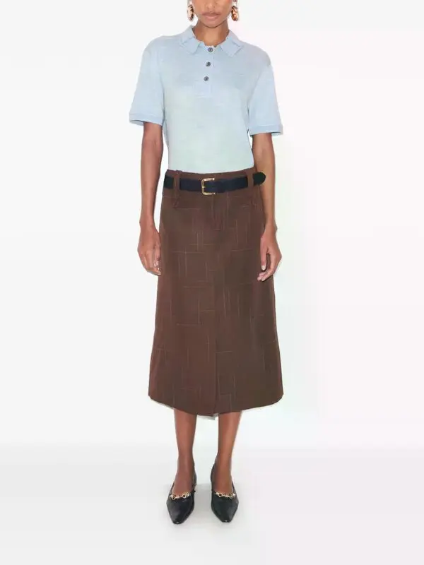 Tory Burch Oversized Silk Polo