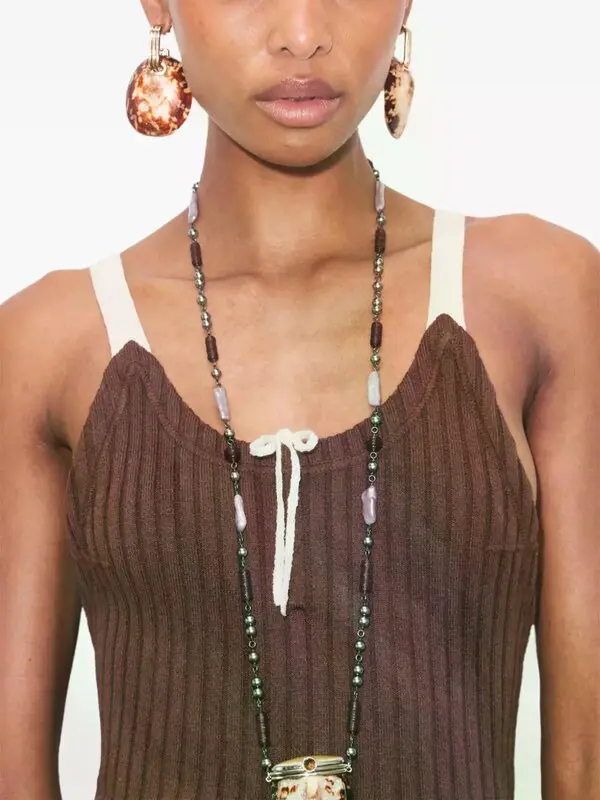 Tory Burch Runway Shell Drop Earrings - Gold