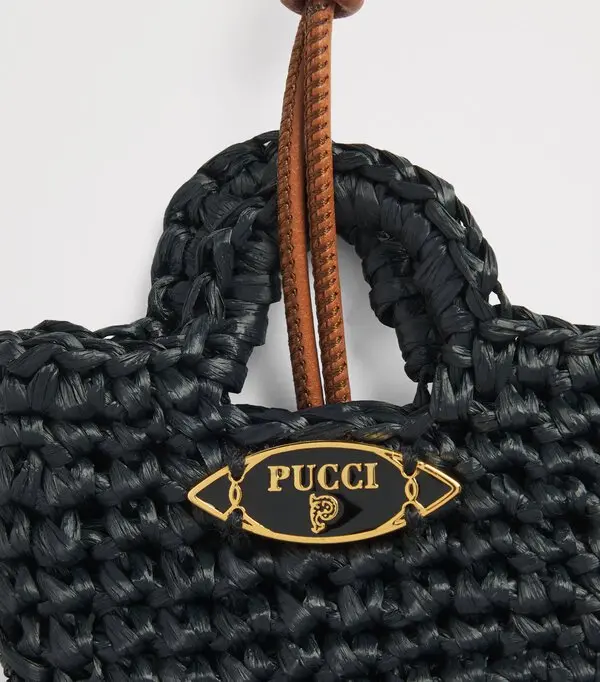 Emilio Pucci Raffia Bag Charm - Black