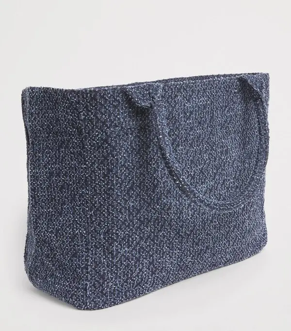 GANNI Tweed Tote Bag