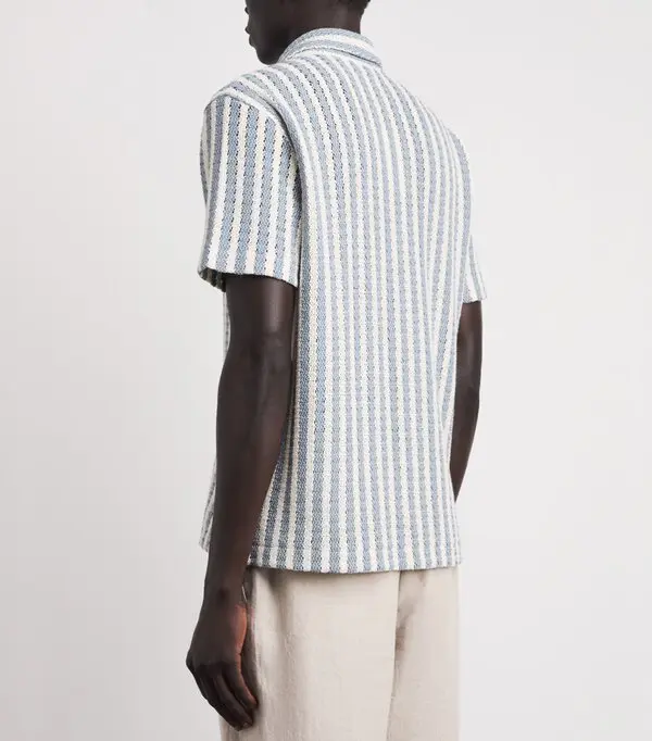 Vince Cotton-blend Beach Stripe Shirt