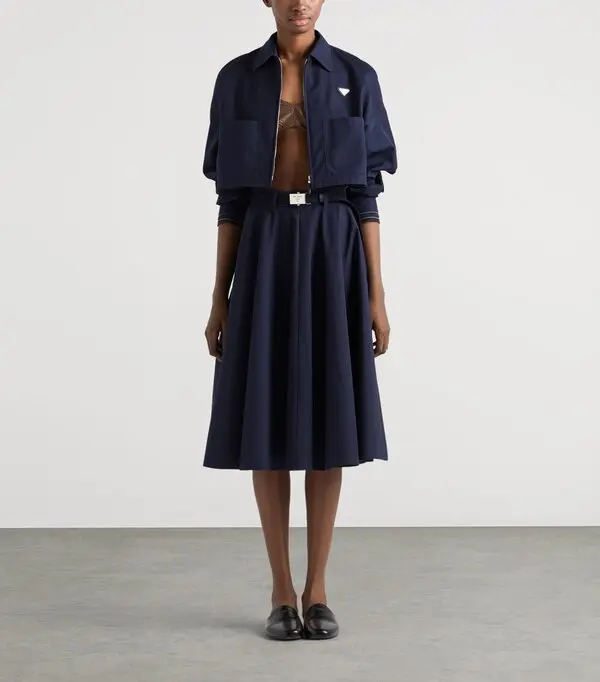 Prada A-line Midi Skirt
