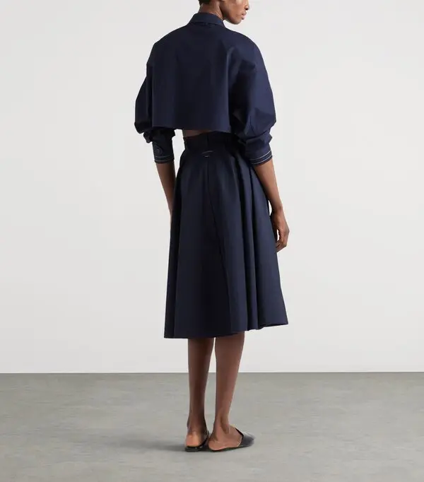 Prada A-line Midi Skirt