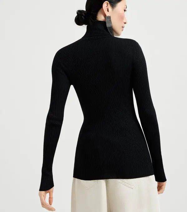 Brunello Cucinelli Cashmere-silk-blend Rollneck Sweater