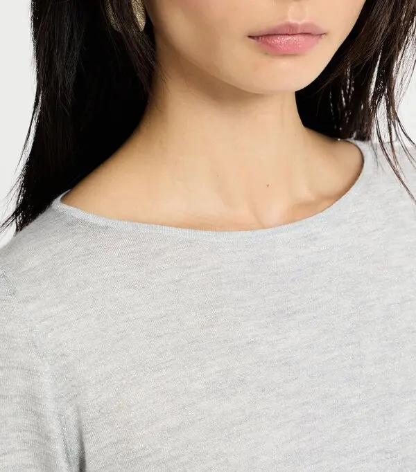 Brunello Cucinelli Cashmere-silk Blend Sweater - Grey