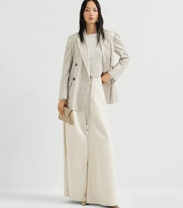 Brunello Cucinelli Cashmere-silk-blend Sweater - White