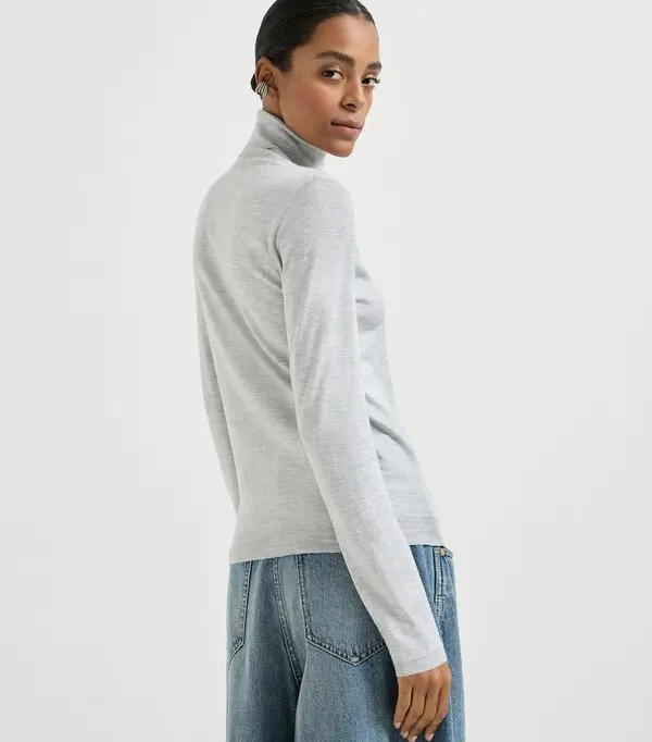 Brunello Cucinelli Cashmere-silk-blend Rollneck Sweater