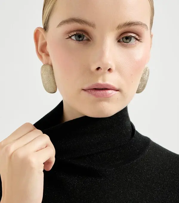 Brunello Cucinelli Cashmere-silk-blend Rollneck Sweater - Black