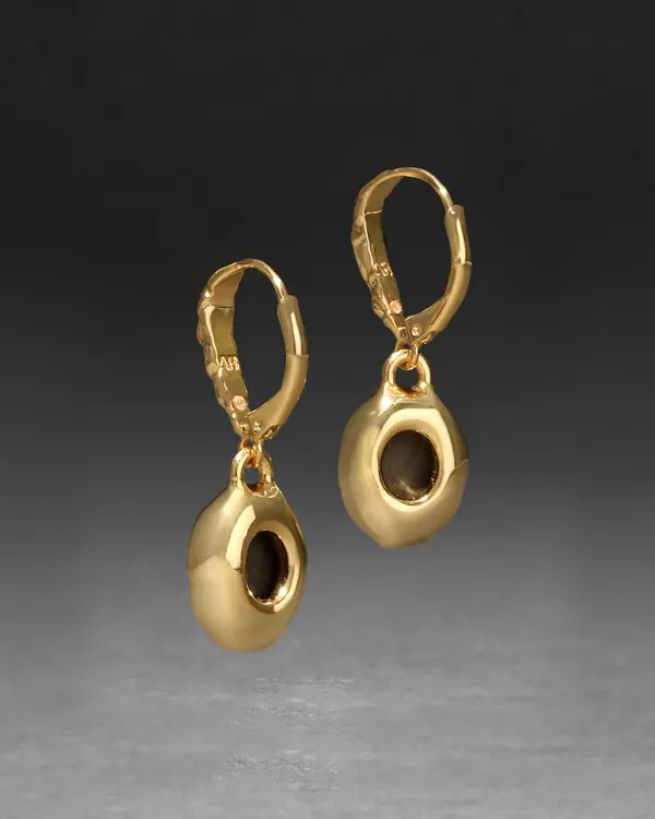 Alexis Bittar Brut Linear Drop Earrings - Gold