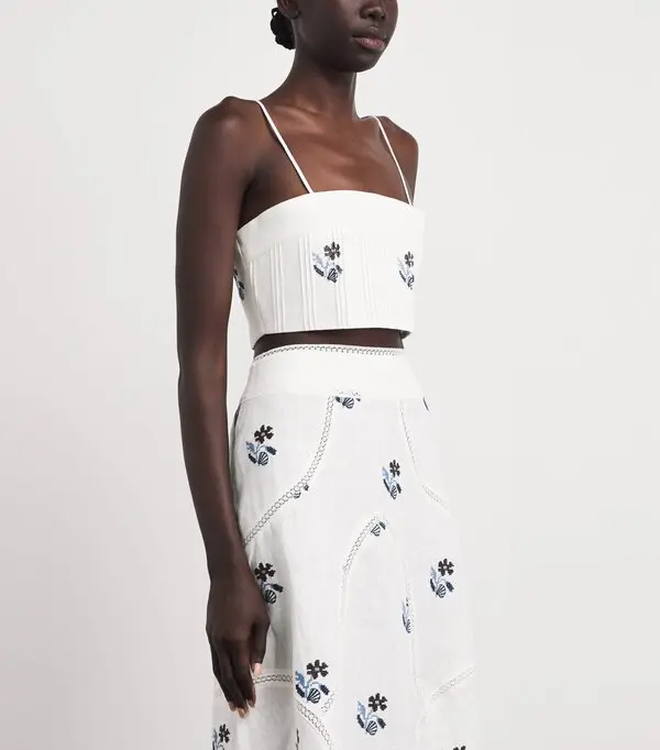 Lug Von Siga Linen Embroidered Aurora Top
