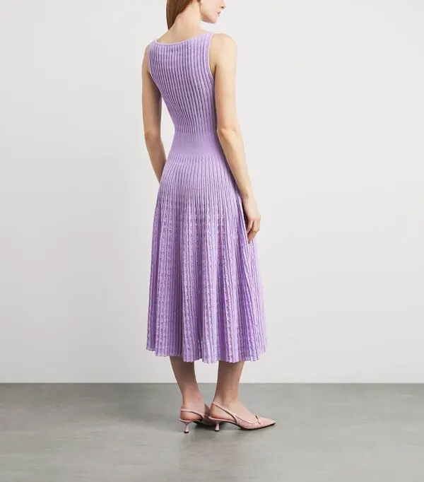 ANTONINO VALENTI Knitted Isabela Midi Dress - Purple