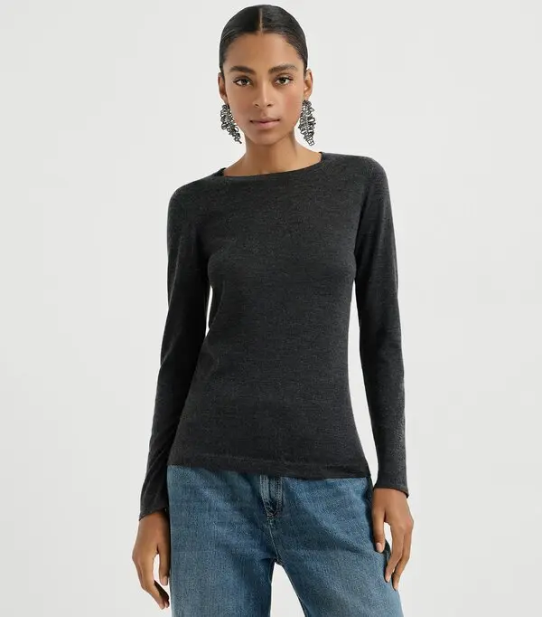 Brunello Cucinelli Cashmere-silk Sweater - Black