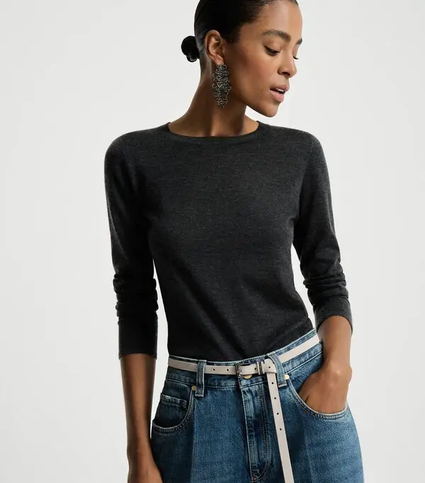 Brunello Cucinelli Cashmere-silk Sweater - Black