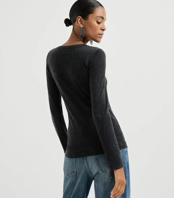 Brunello Cucinelli Cashmere-silk Sweater - Black