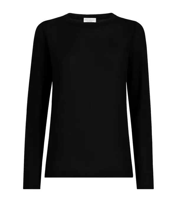 Brunello Cucinelli Cashmere And Silk Sweater - Black