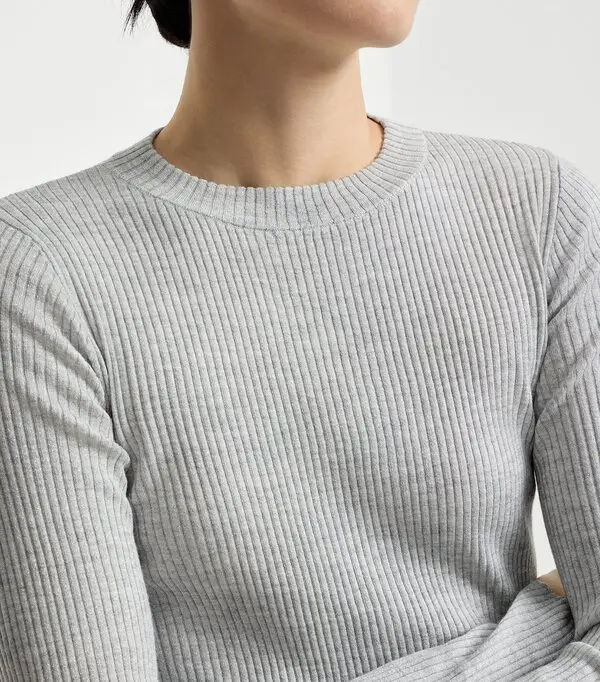 Brunello Cucinelli Cashmere-blend Sparkle Sweater - Grey