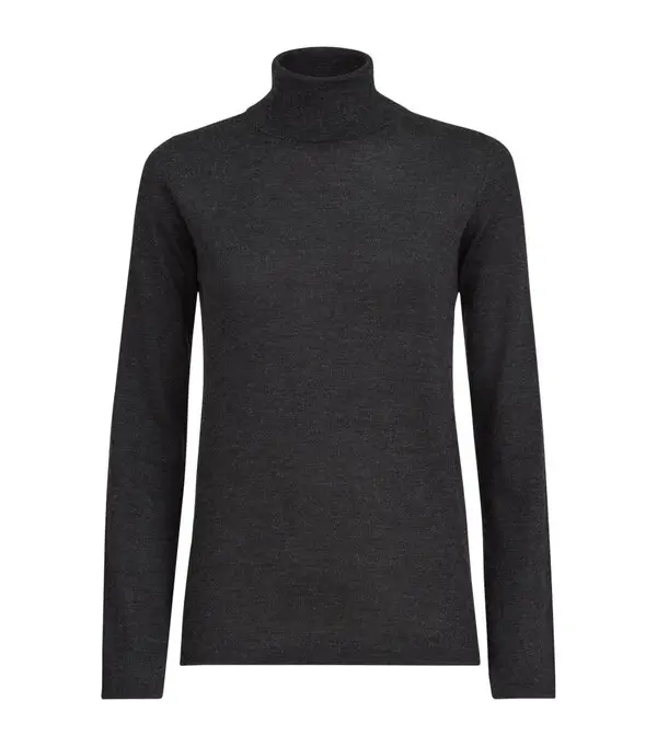 Brunello Cucinelli Cashmere-silk Rollneck Sweater - Black