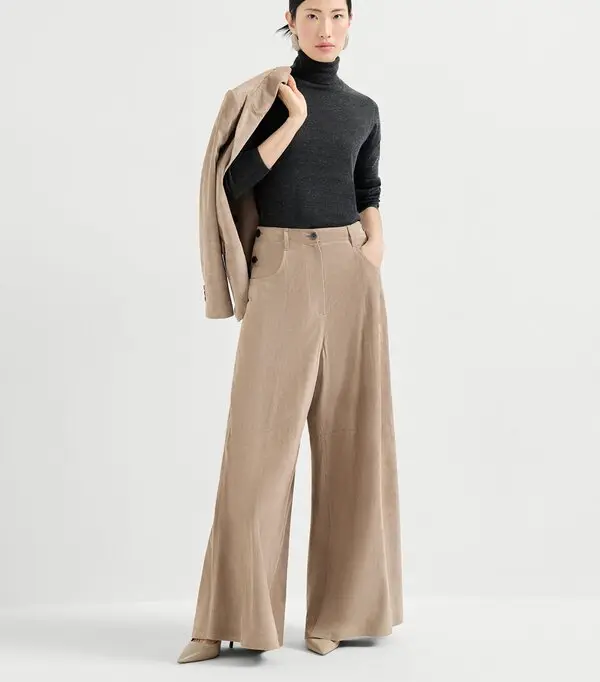 Brunello Cucinelli Cashmere-silk Rollneck Sweater - Black