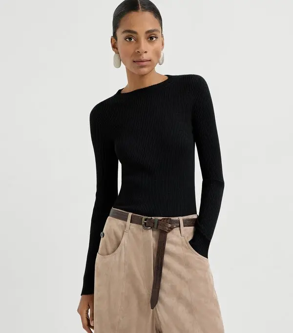 Brunello Cucinelli Cashmere-blend Sparkle Sweater