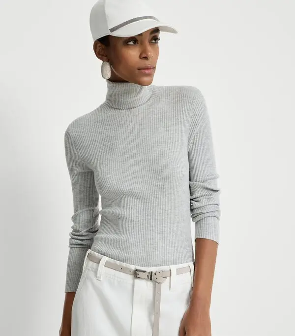 Brunello Cucinelli Cashmere-silk-blend Rollneck Sweater