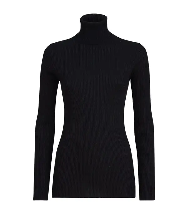 Brunello Cucinelli Cashmere-silk-blend Rollneck Sweater - Black